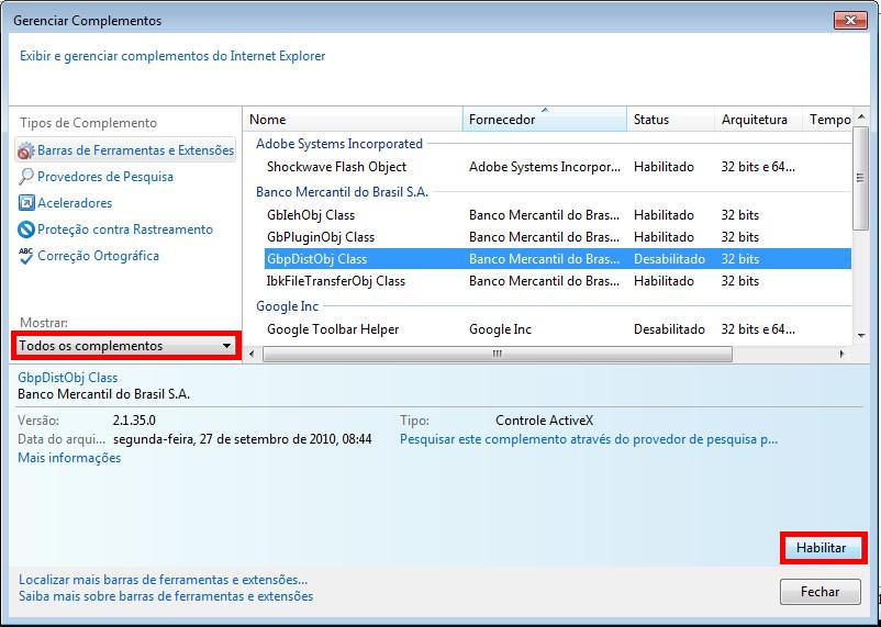 Identificamos um problema nos componentes de segurança do Banco Mercantil